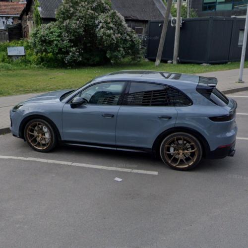 Porsche Cayenne Coupé Turbo GT in Vilnius, Lithuania (Google Maps)