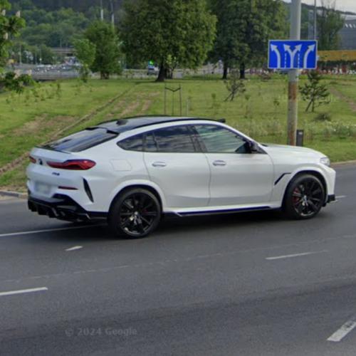 BMW X6 M F96 in Vilnius, Lithuania (Google Maps)
