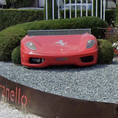 Front of a Ferrari 360 Modena located in Maranello in Maranello, Italy ...