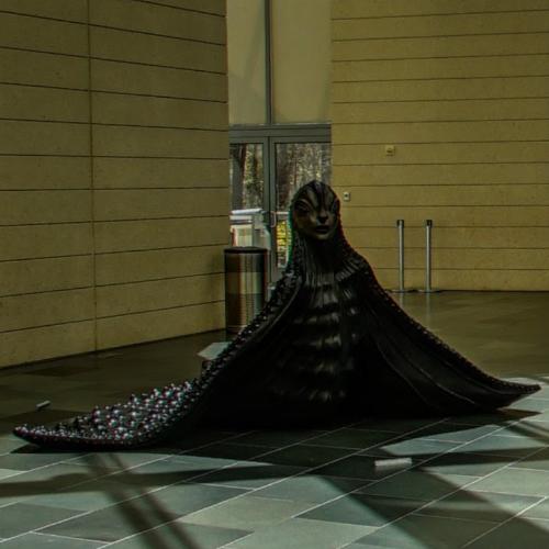 'MamaRay' by Wangechi Mutu in Durham, NC (Bing Maps)