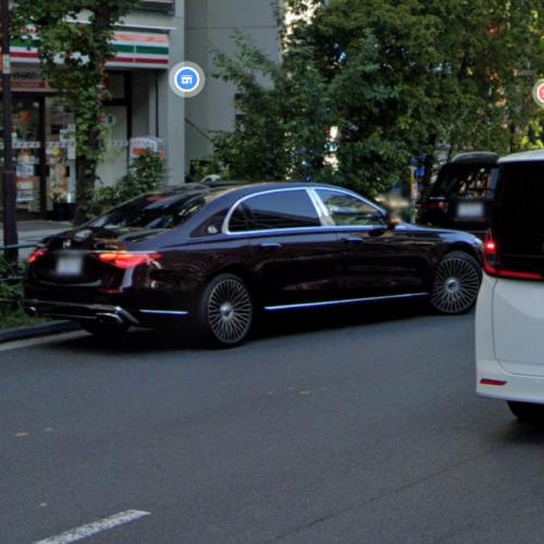 Mercedes-Maybach S 580 X223 in Tokyo, Japan (Google Maps)