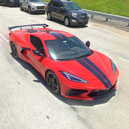 Chevrolet Corvette C8 in Miami, FL (Google Maps)