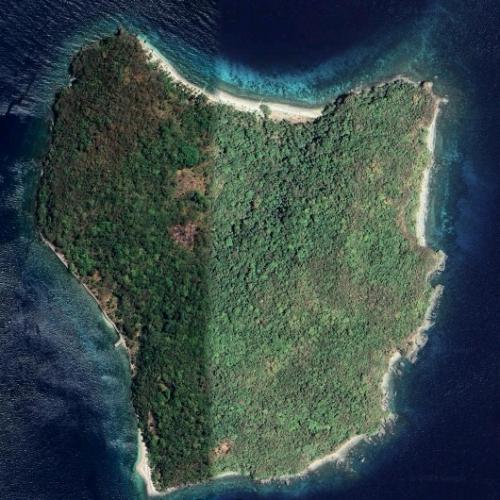 Baco Island in Calapan, Philippines (Google Maps)