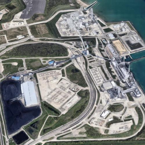 Oak Creek Power Plant in Oak Creek, WI (Google Maps)