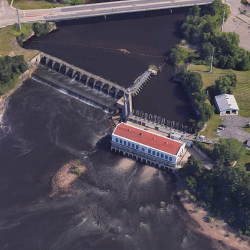 Kilbourn Dam in Wisconsin Dells, WI (Google Maps)