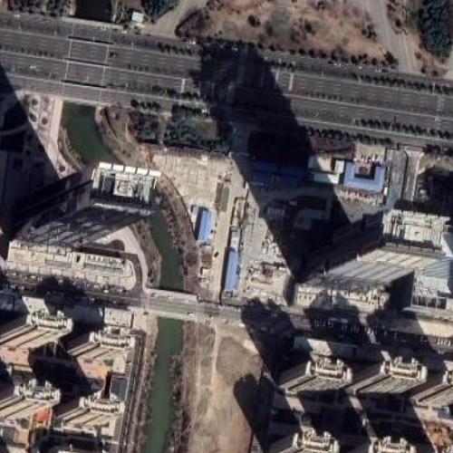 City Crossing Twin Towers in Fuyang, China (Google Maps)