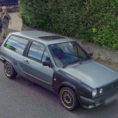 Vintage Volkswagen Polo in Chippenham, United Kingdom (Google Maps)