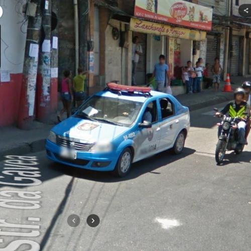 Rio De Janeiro police car in Rio de Janeiro, Brazil (Google Maps)