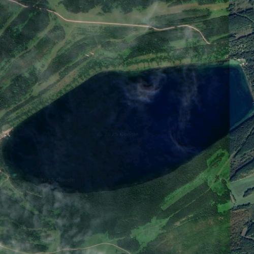 Ingol Lake in Sharypovo, Russian Federation (Google Maps)