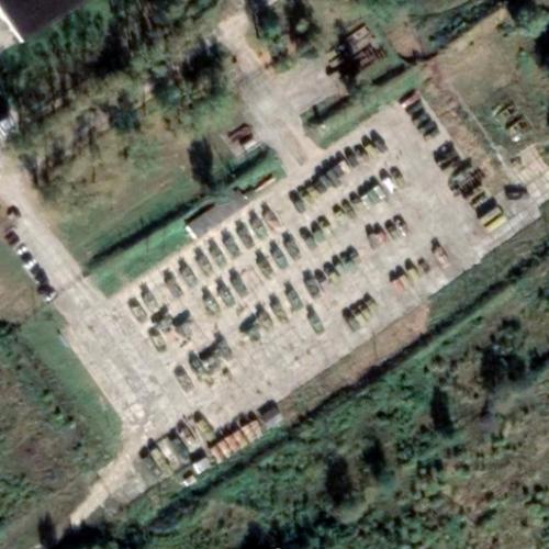 Military vehicles in Stryi, Ukraine (Google Maps) (#5)