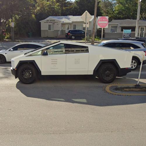 Tesla Cybertruck in Miami, FL (Google Maps)