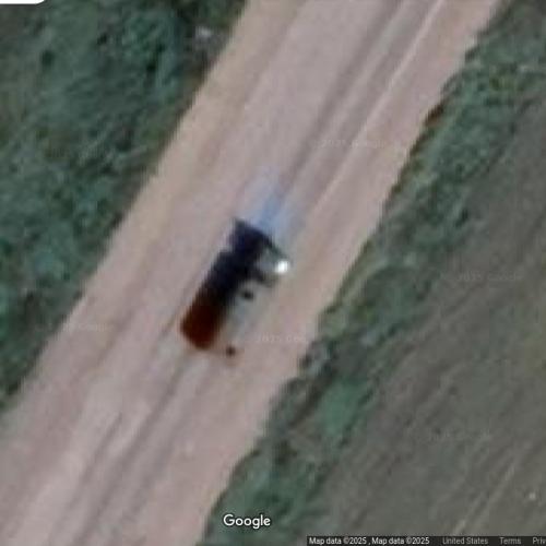 Russian KamAZ-4310 driving in Kherson, Ukraine (Google Maps)
