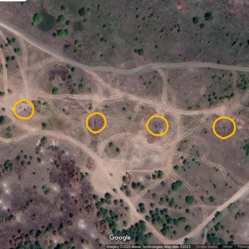 Russian artillery battery in Rubizhne, Ukraine - Virtual Globetrotting