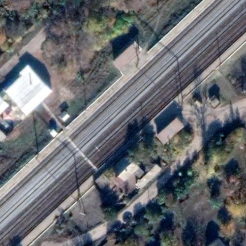Liubotyn-Zakhidnyi railway station in Barchany, Ukraine (Google Maps)