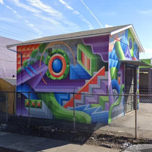Painted Garage in Portland, OR (Google Maps)