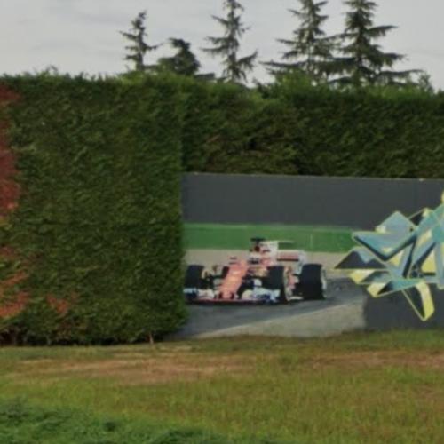 Formula 1 mural in Cambiago, Italy (Google Maps)