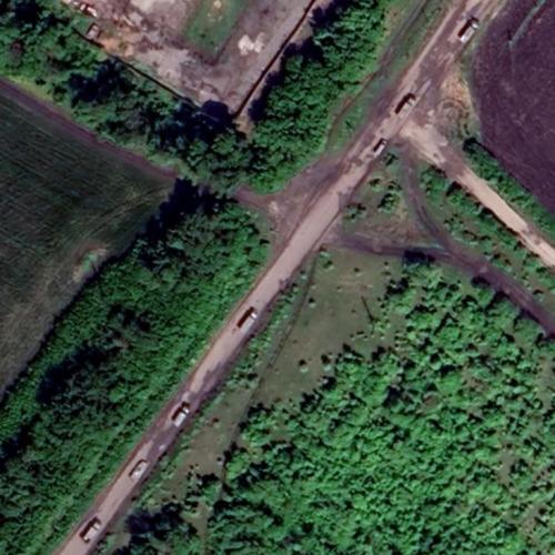 Russian military convoy in Izyum, Ukraine (Google Maps) (#8)