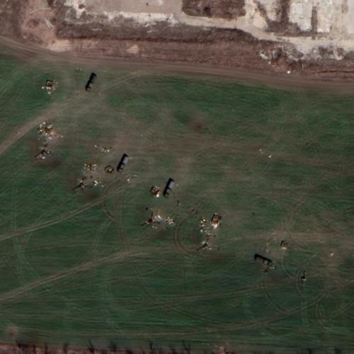 Russian artillery battery in Mariupol, Ukraine (Google Maps) (#2)