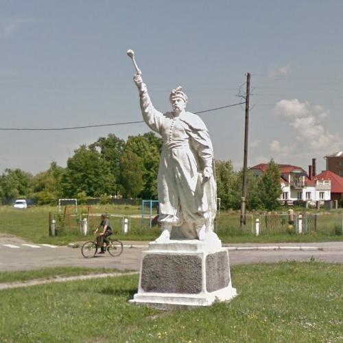Monument to Bohdan Khmelnytsky in Kovel, Ukraine (Google Maps)