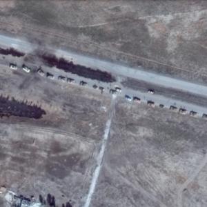 Iraqi armored column in Bartella, Iraq - Virtual Globetrotting