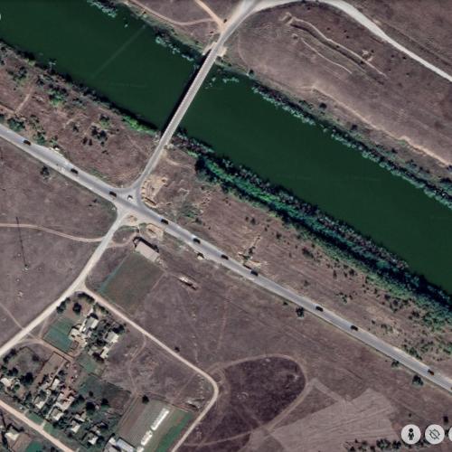 Russian military convoy entering Ukraine in Armyans’k, Ukraine (Google ...