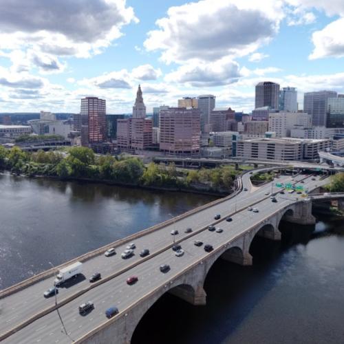 Aerial View of Hartford in Hartford, CT (Google Maps)