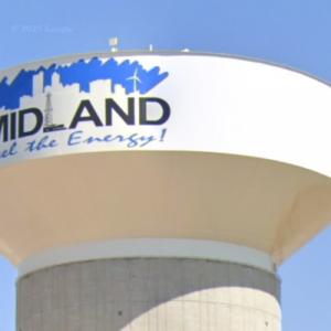Midland water tower in Midland, TX - Virtual Globetrotting