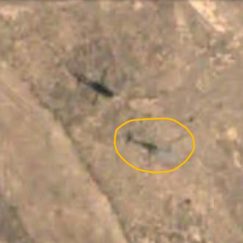 U.S. Army Blackhawk helicopter flying in Baghdad, Iraq (Google Maps)