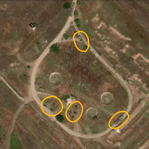 New Russian air defenses at Dzhankoi in Dzhankoi, Ukraine (Google Maps)