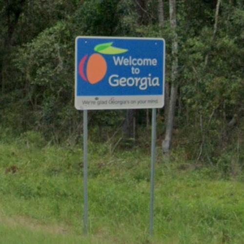 Welcome to Georgia sign in Quitman, GA (Google Maps)