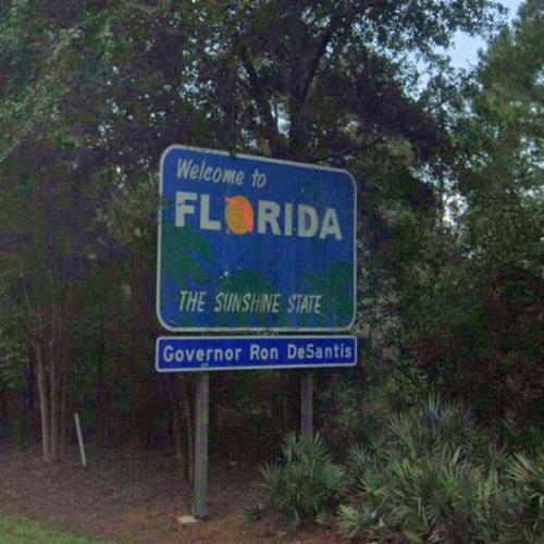 Welcome to Florida sign in Ashville, FL (Google Maps) (#6)