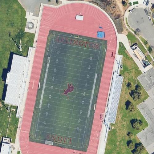 Arlington High School Football Field in Riverside, CA (Google Maps)