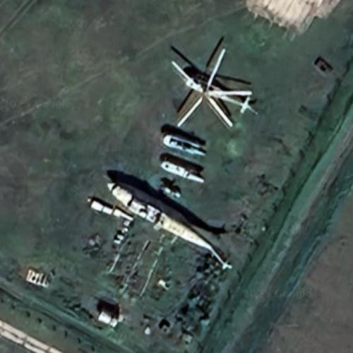 Russian Aircraft Fuselage in Engel’s, Russian Federation (Google Maps)