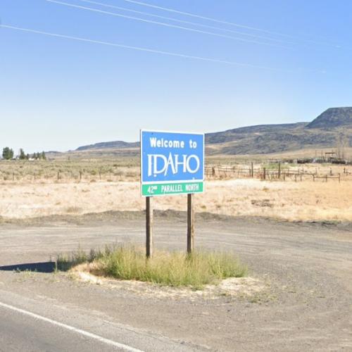 Welcome to Idaho sign in Riddle, ID (Google Maps) (#10)