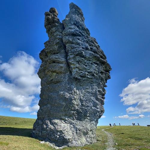 Manpupuner rock formations in Ivdel, Russian Federation (Google Maps)