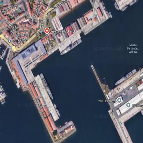 Arsenal Militar Ferrol in Ferrol, Spain (Google Maps)