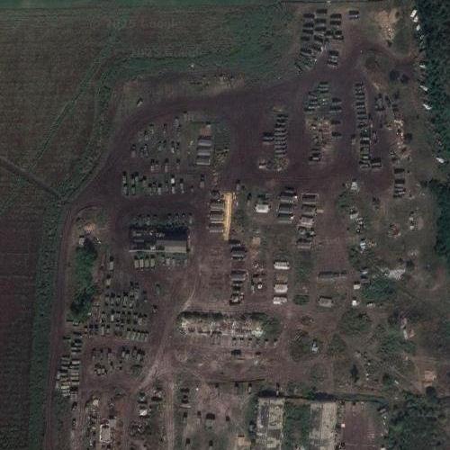 Russian Military Equipment - Staging Area in Borki, Russian Federation ...