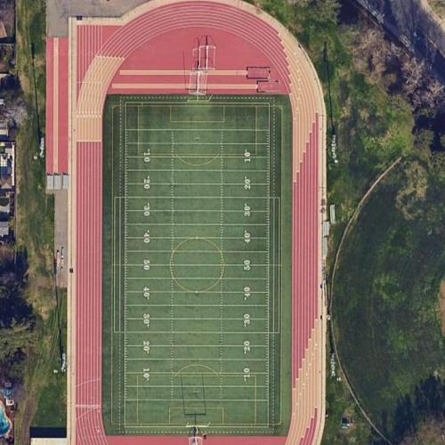 Valley High School Football Field in Sacramento, CA (Google Maps)
