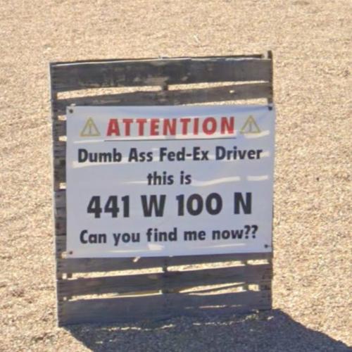 Fed up Fedex customer in Roosevelt, UT (Google Maps)