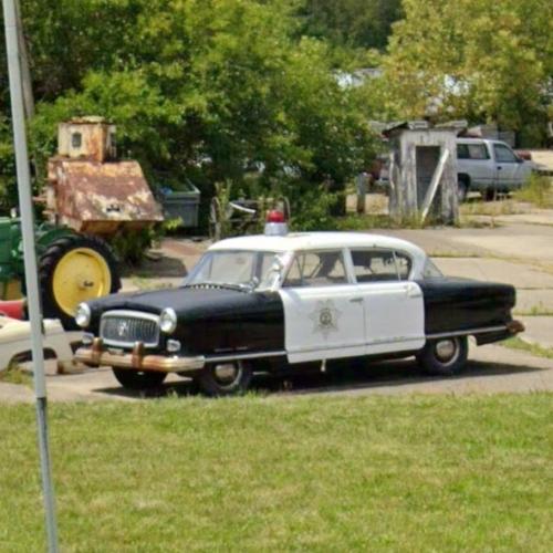 Nash Statesman Super police car in Taylorsville, IN (Google Maps)