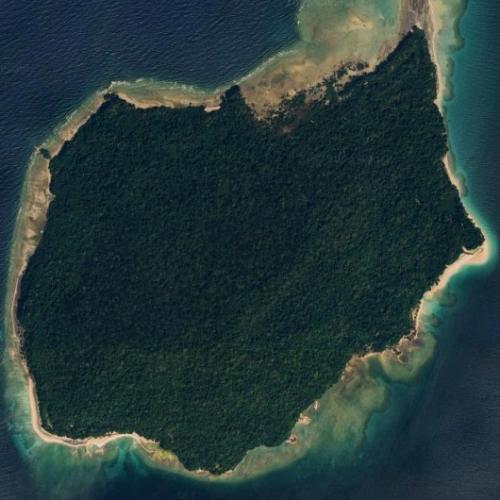 Paget Island (Andaman Islands) in Shibpur, India (Google Maps)