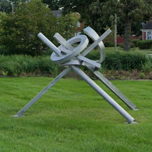 'Winter Moon I' by Ray Katz in Detroit, MI (Google Maps)