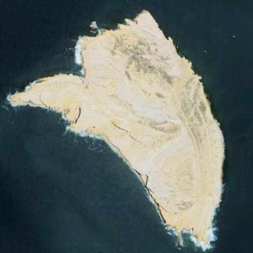 Churna Island in Karachi, Pakistan (Google Maps)
