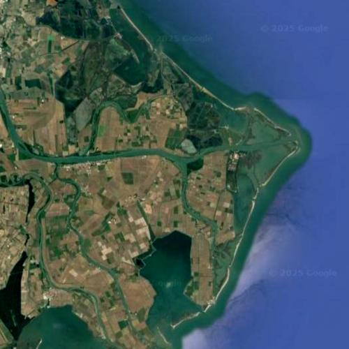Po River Delta in Ca' Tiepolo, Italy (Google Maps)
