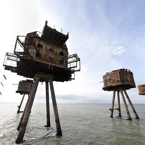 Red Sands Fort in Thames Estuary, United Kingdom (Google Maps)
