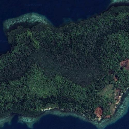 Dinana Island in Samarai, Papua New Guinea (Google Maps)