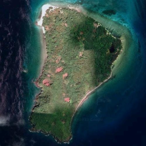 Glenton Island in Samarai, Papua New Guinea (Google Maps)