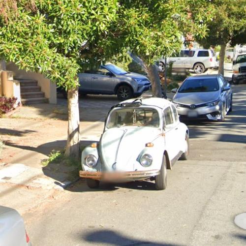 Volkswagen Beetle in San Francisco, CA (Google Maps)