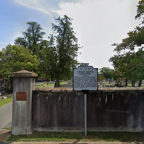 Cedar Grove Cemetery (Portsmouth, Virginia) in Portsmouth, VA (Google Maps)