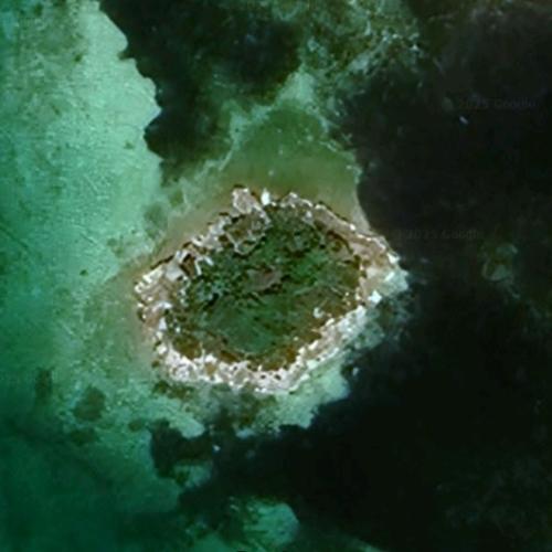 Snake Cay in Great Stirrup Cay, Bahamas (Google Maps)